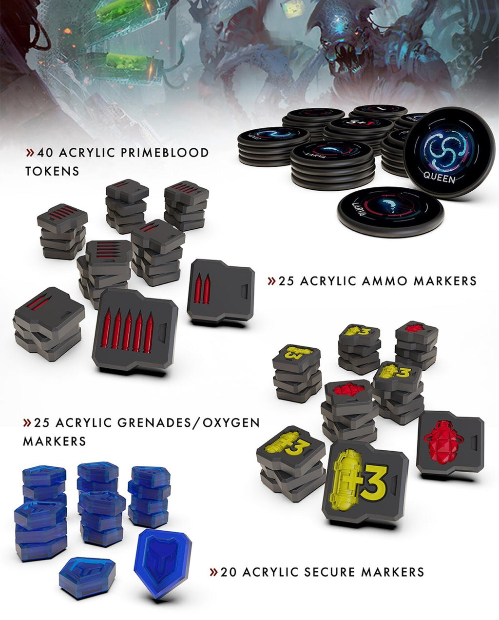 Nemesis Retaliation: Acrylic Pack – Tabletop Games Pty Ltd