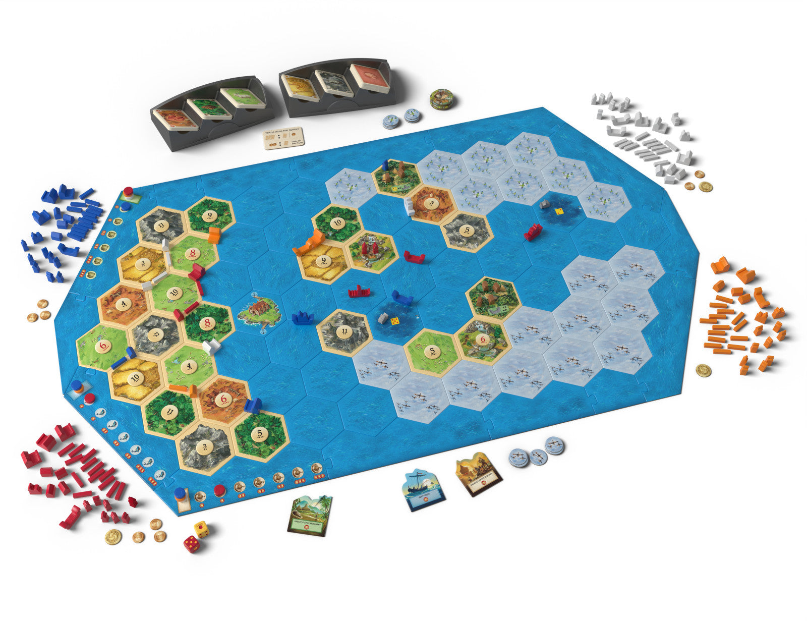 Catan (6th Edition): Explorers & Pirates Expansion 5-6 Player Expansio ...