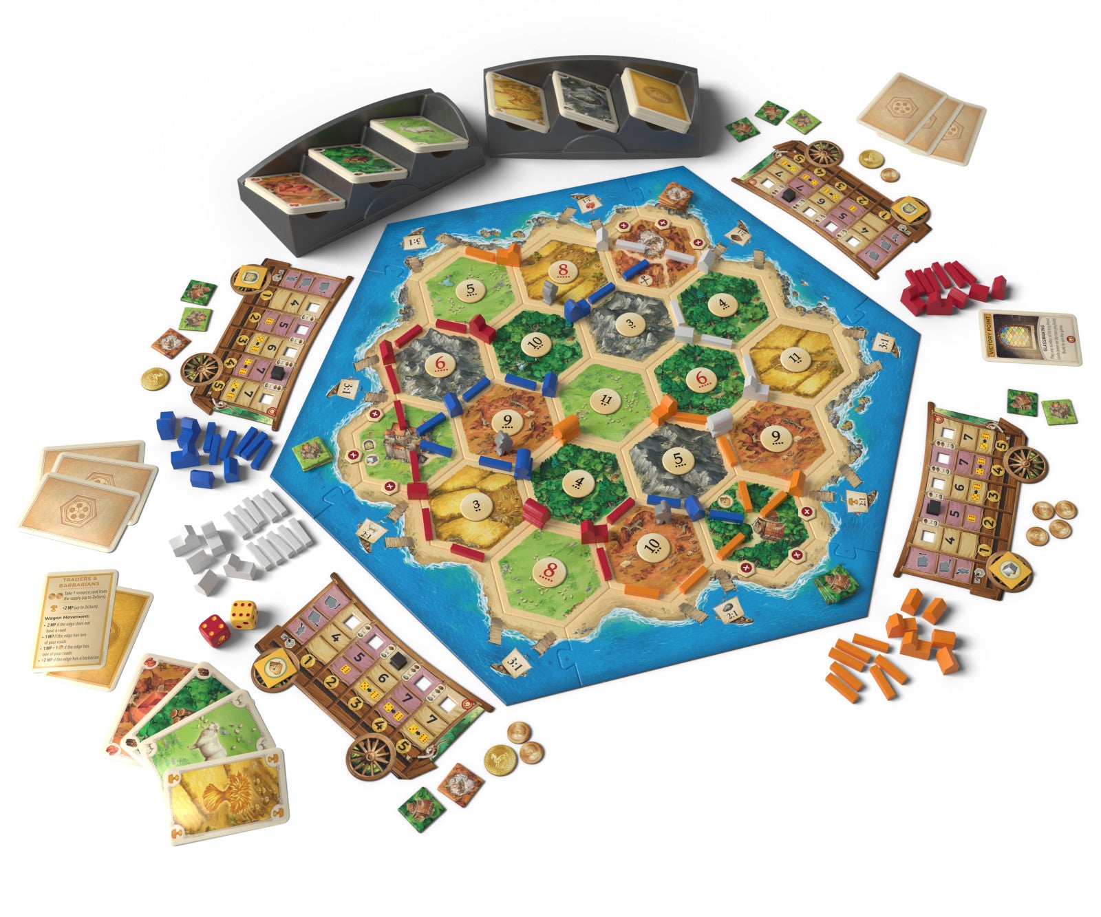 Catan (6th Edition): Traders & Barbarians Expansion 5-6 Player Expansi ...