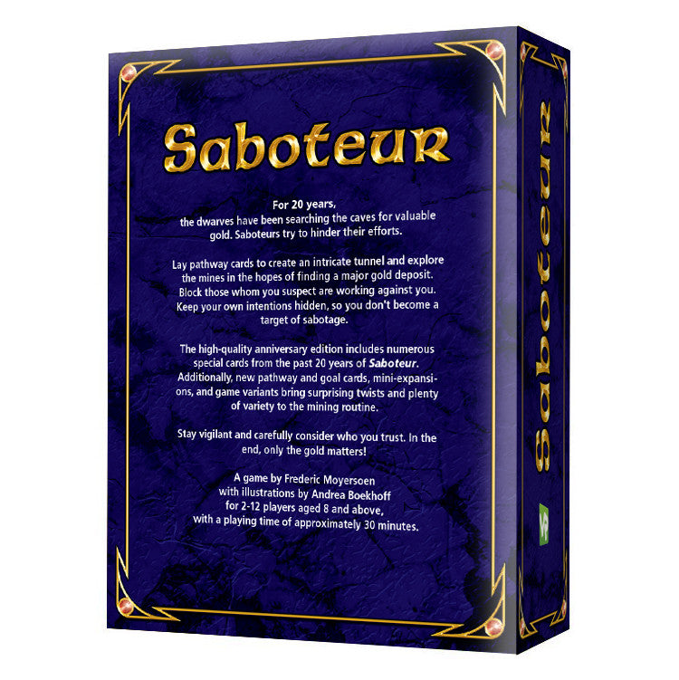 Saboteur: 20 Years Jubilee Edition – Tabletop Games Pty Ltd